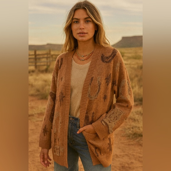 Sweaters | 3121 Western Tan Pattern Sweater | Poshmark